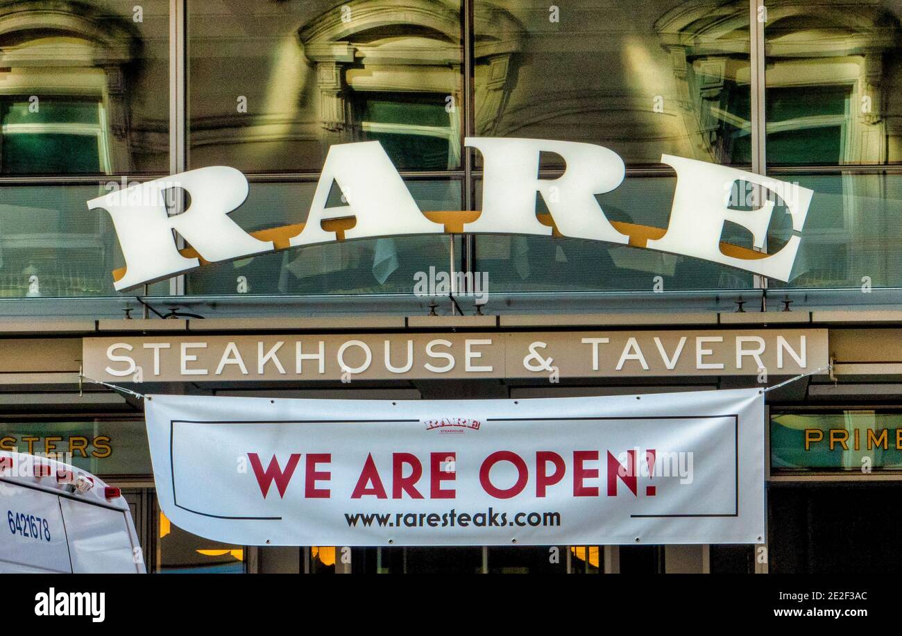 A rare sight, a restaurant open on L. Street in Washington D.C. before ...