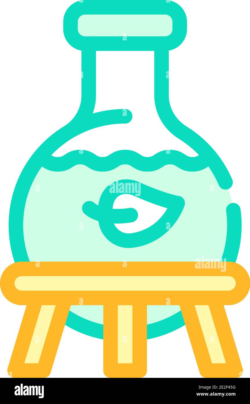 laboratory production bio fuel color icon vector illustration Stock ...