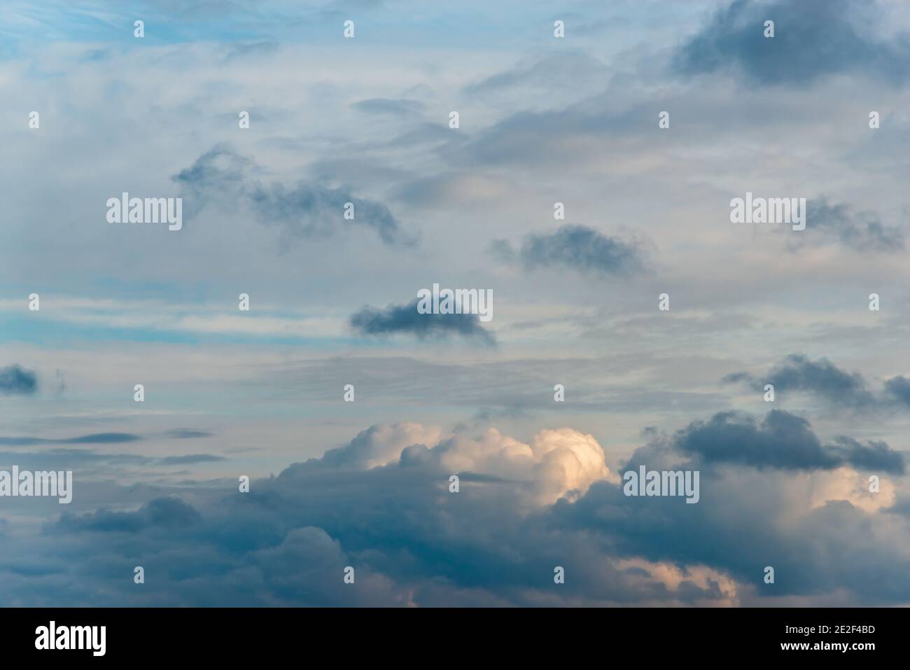 Different shapes of clouds in the sky Stock Photo - Alamy