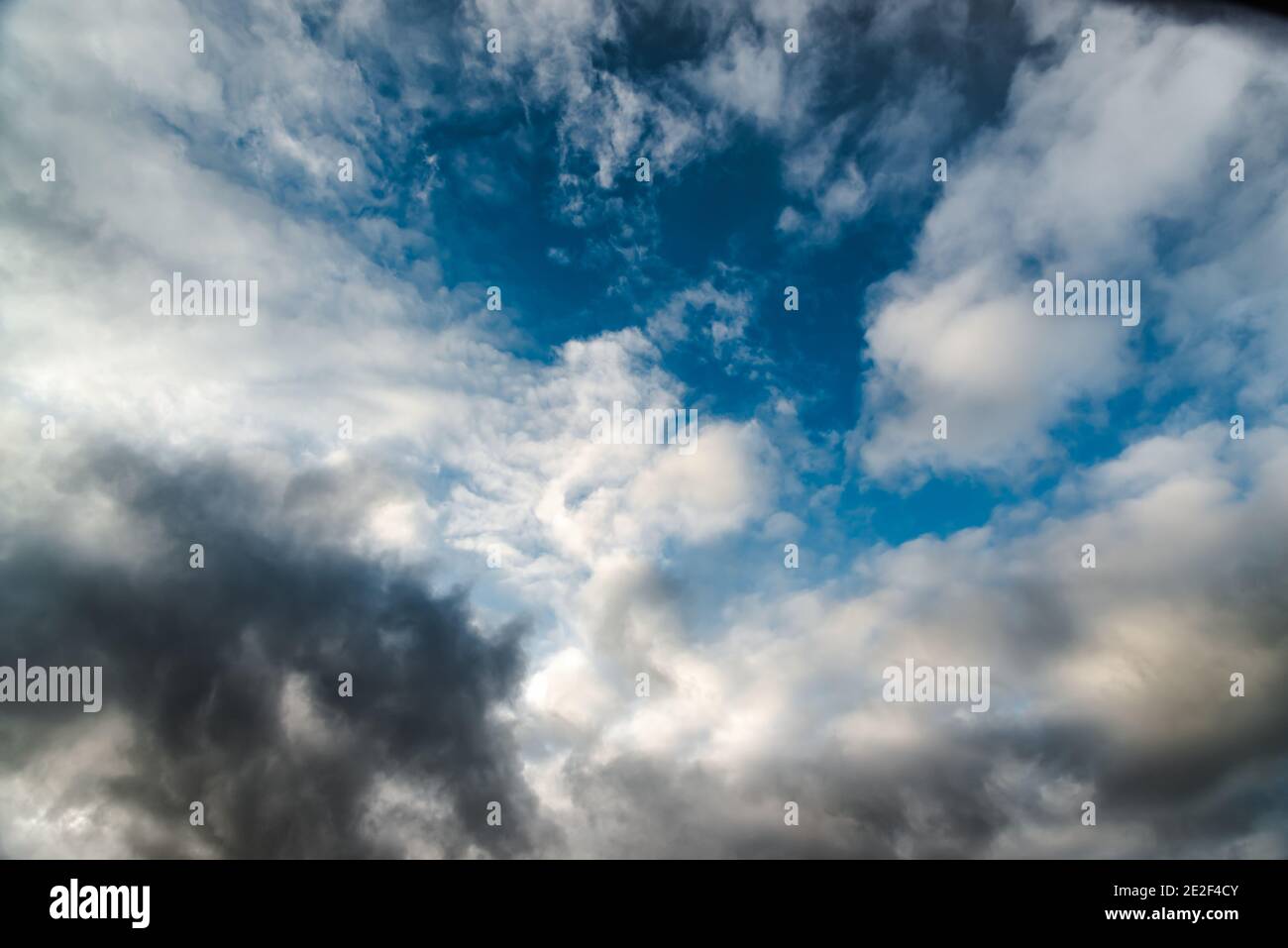 Different shapes of clouds in the sky Stock Photo - Alamy