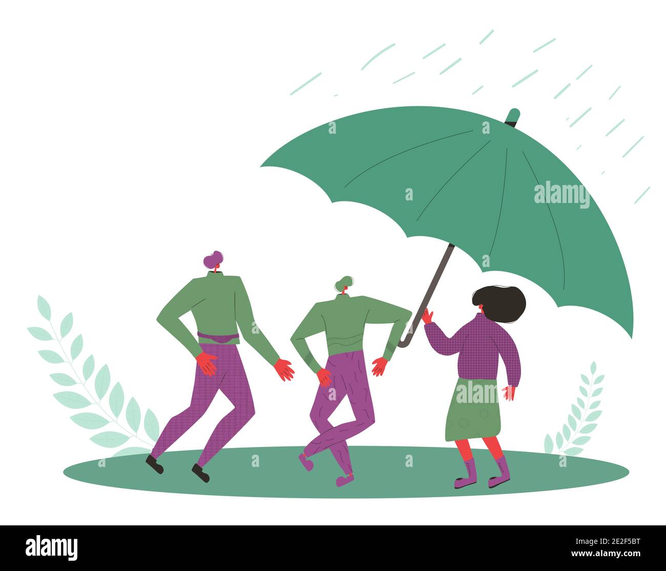 Family three standing on Stock Vector Images - Alamy