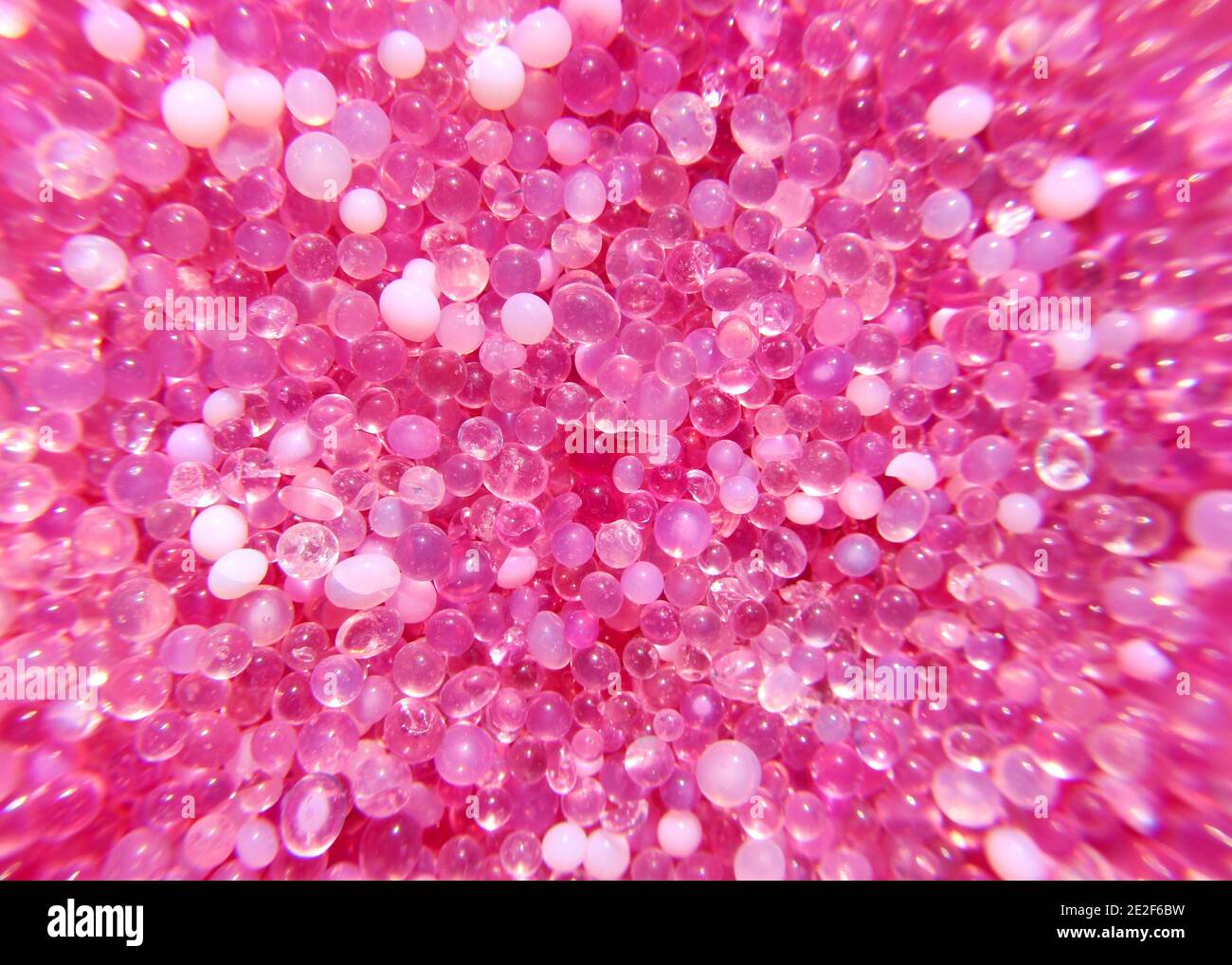 Pink color An hydrate silica jell crystals Stock Photo - Alamy