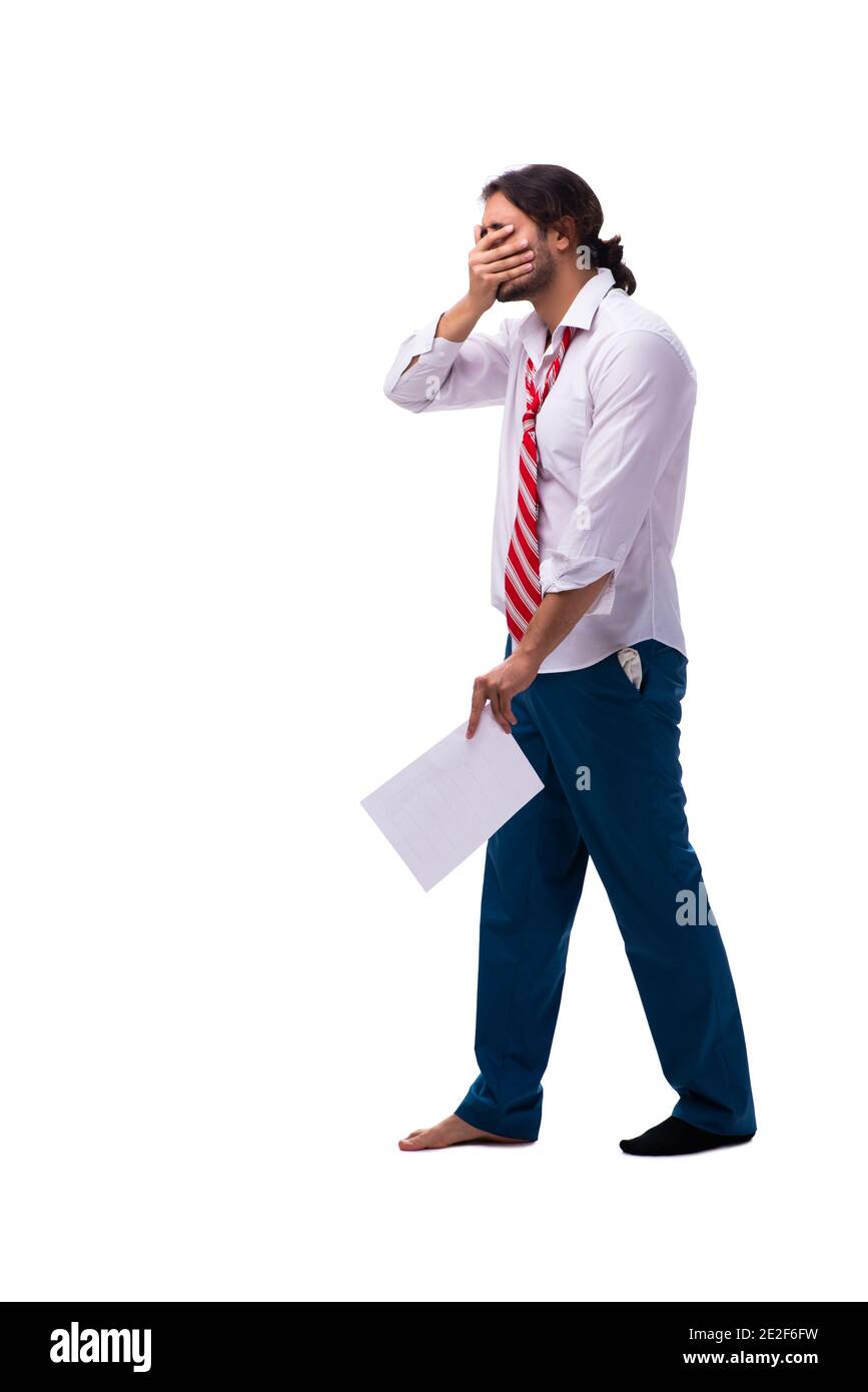 Unemployment concept dismissed sad Cut Out Stock Images & Pictures - Alamy