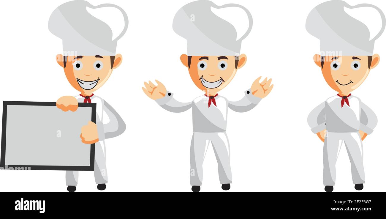 Chef character creation set with hi-res stock photography and images ...