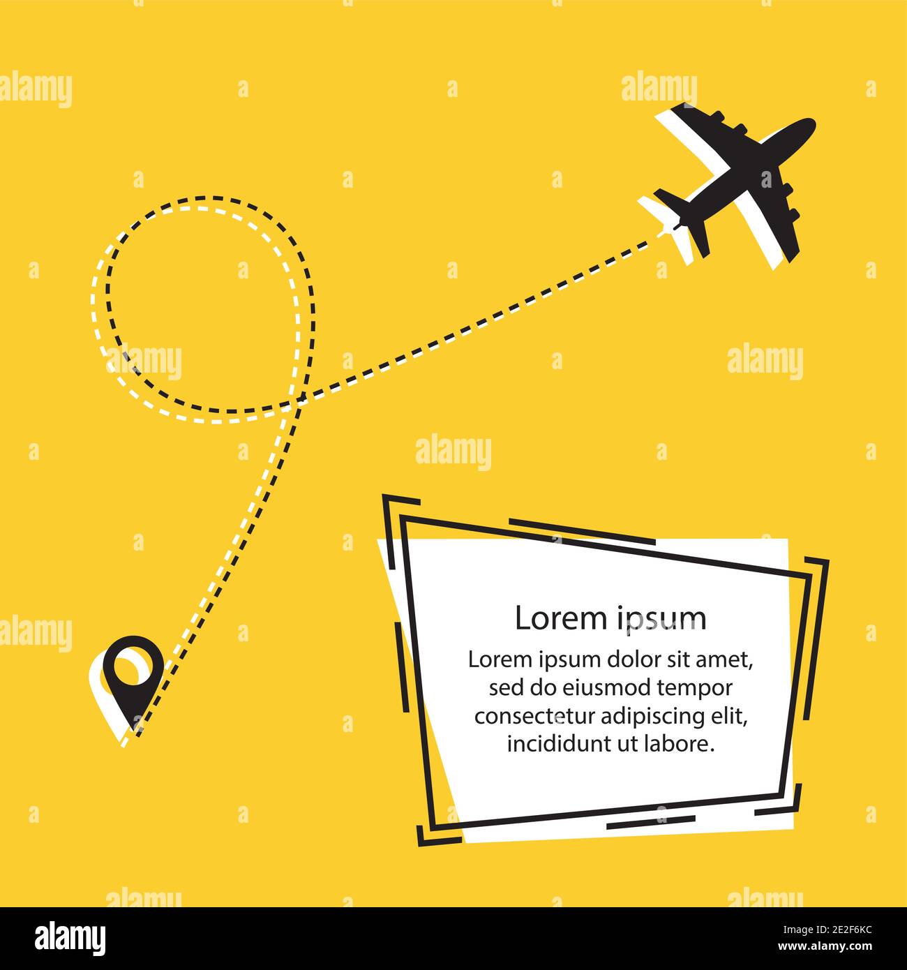 Airplane flight path navigation map hi-res stock photography and images ...