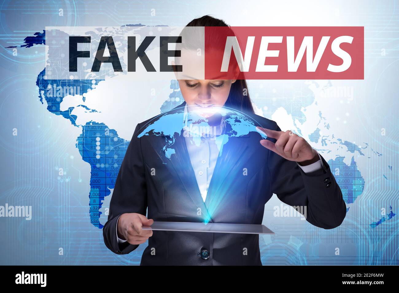 Fake news concept in the information manipulation concept Stock Photo ...