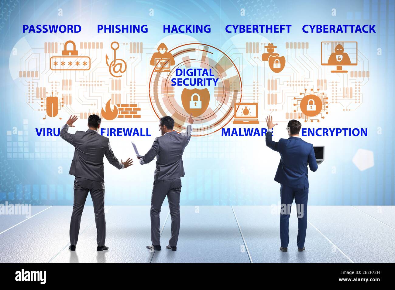 Digital security concept with the key elements Stock Photo - Alamy