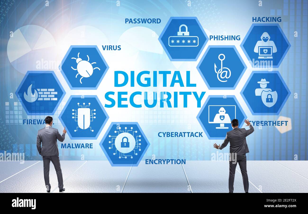 Digital security concept with the key elements Stock Photo - Alamy