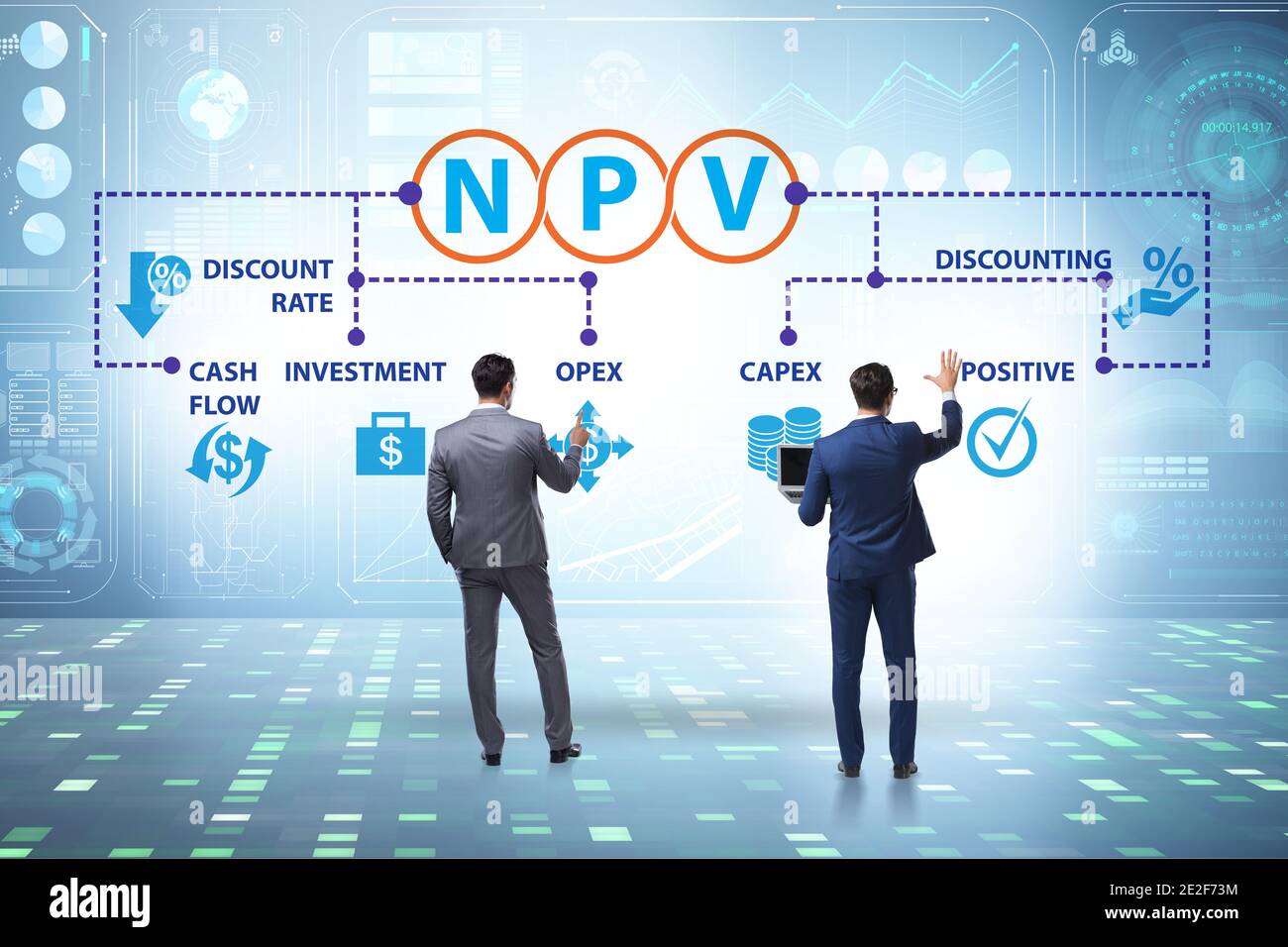 Concept of NPV - Net Present Value in evaluation Stock Photo - Alamy