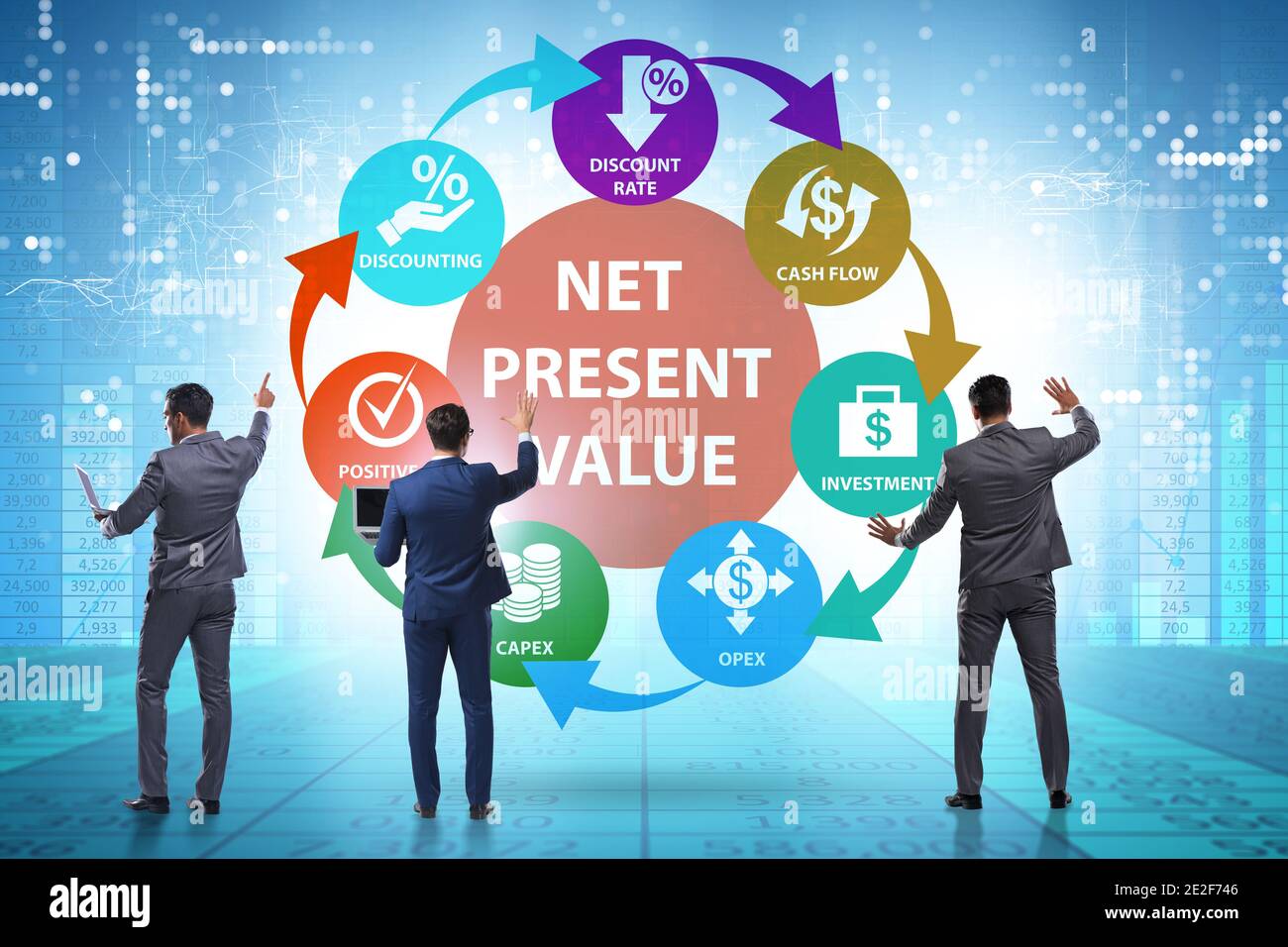 Concept of NPV - Net Present Value in evaluation Stock Photo - Alamy