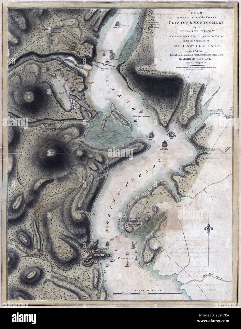 Old map of hudson river hi-res stock photography and images - Alamy