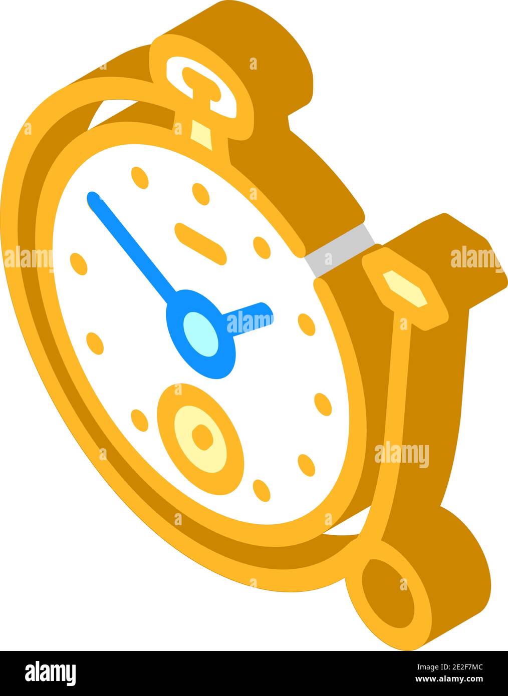 clock with ring isometric icon vector illustration Stock Vector Image ...