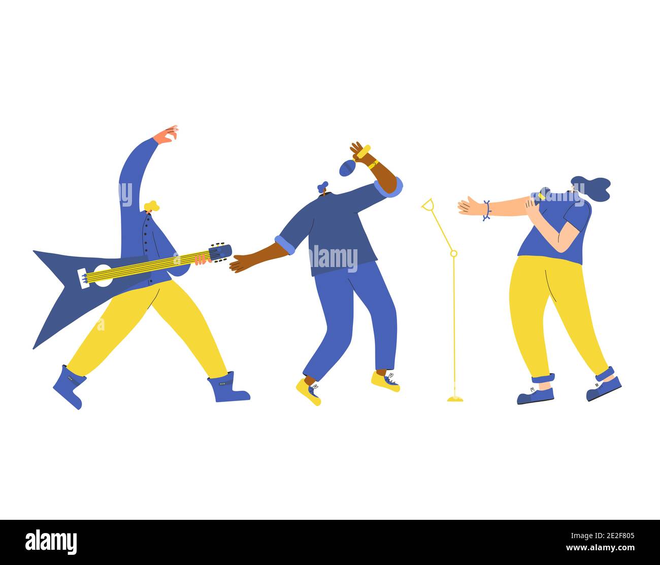 Trio live Stock Vector Images - Alamy