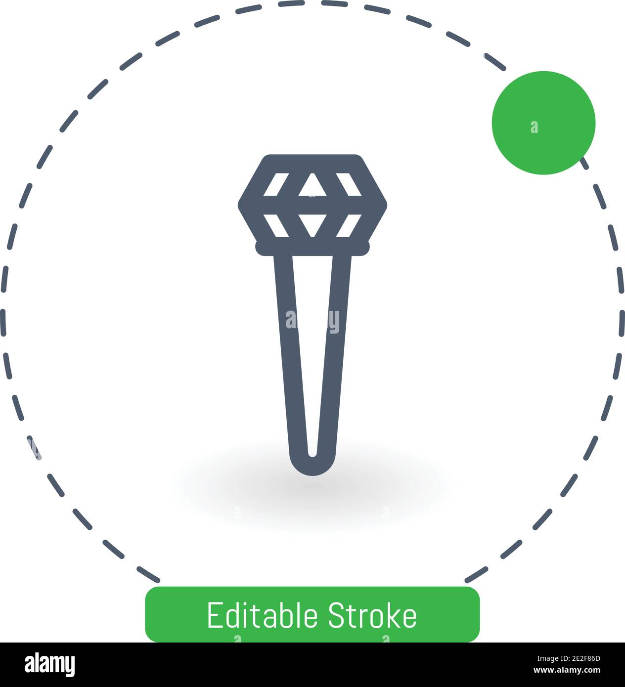 crosier vector icon editable stroke outline icons for web and mobile ...