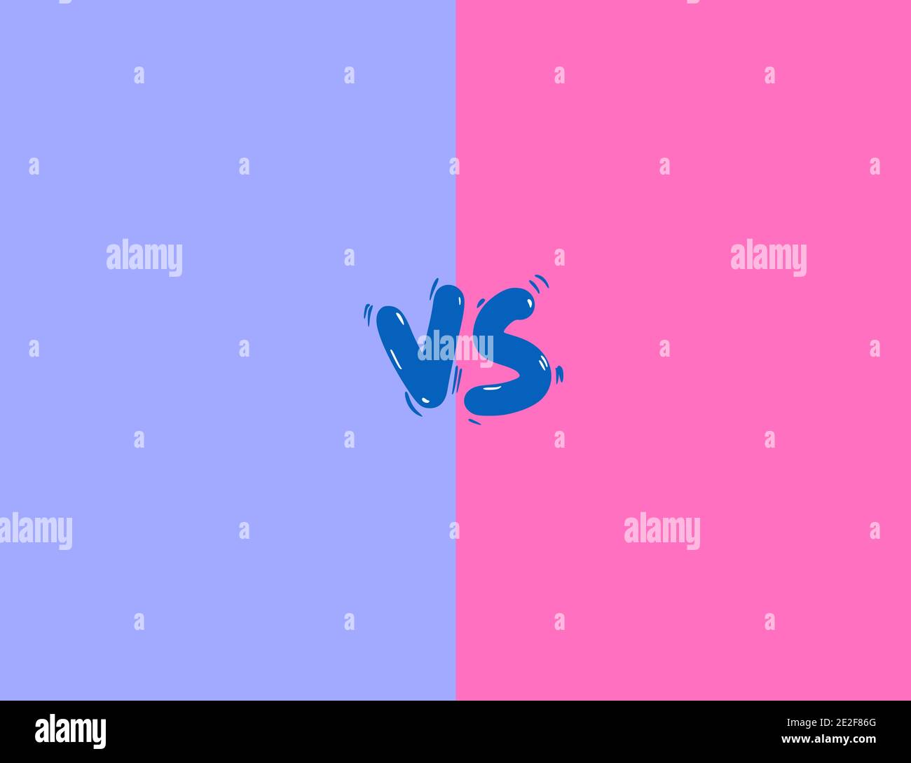 Versus screen. VS logo. Decorative battle cover with lettering and copy ...