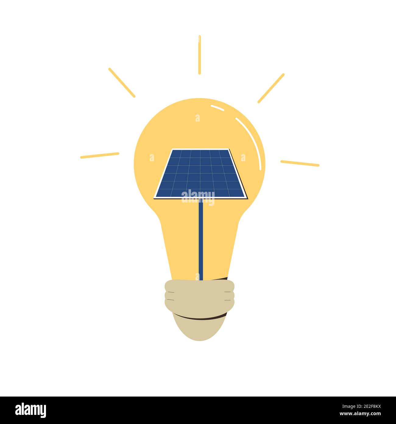 Solar energy system symbol. Installing solar panel. Sustainable ...