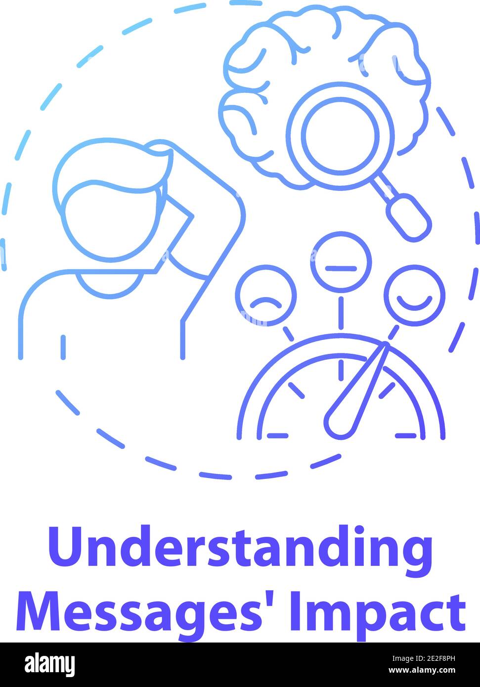 Understanding messages impact concept icon Stock Vector Image & Art - Alamy