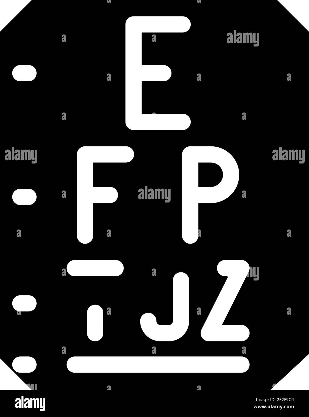 vision loss symptom glyph icon vector illustration Stock Vector Image ...