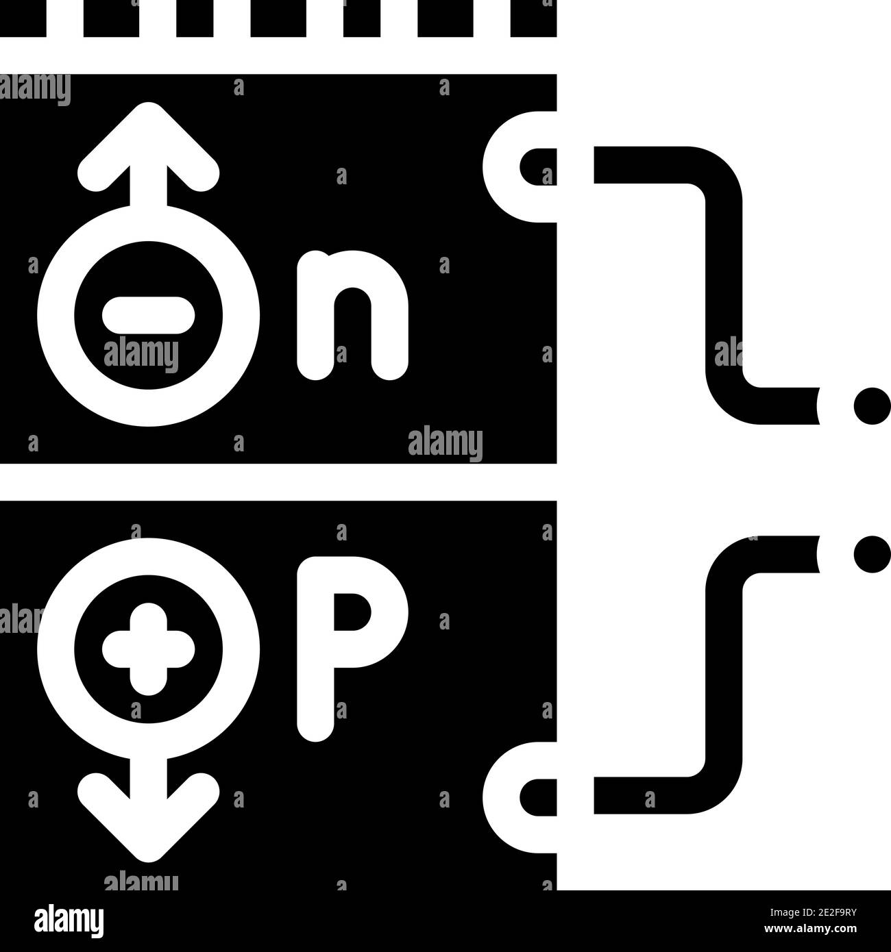 working principle glyph icon vector illustration black Stock Vector ...