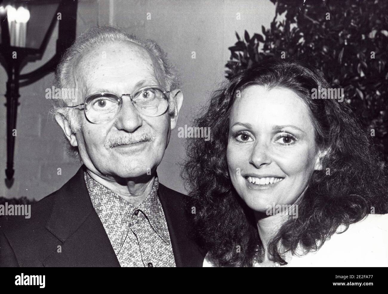 SUSAN STRASBERG with father Lee Strasberg 1980 Credit: Ralph Dominguez ...
