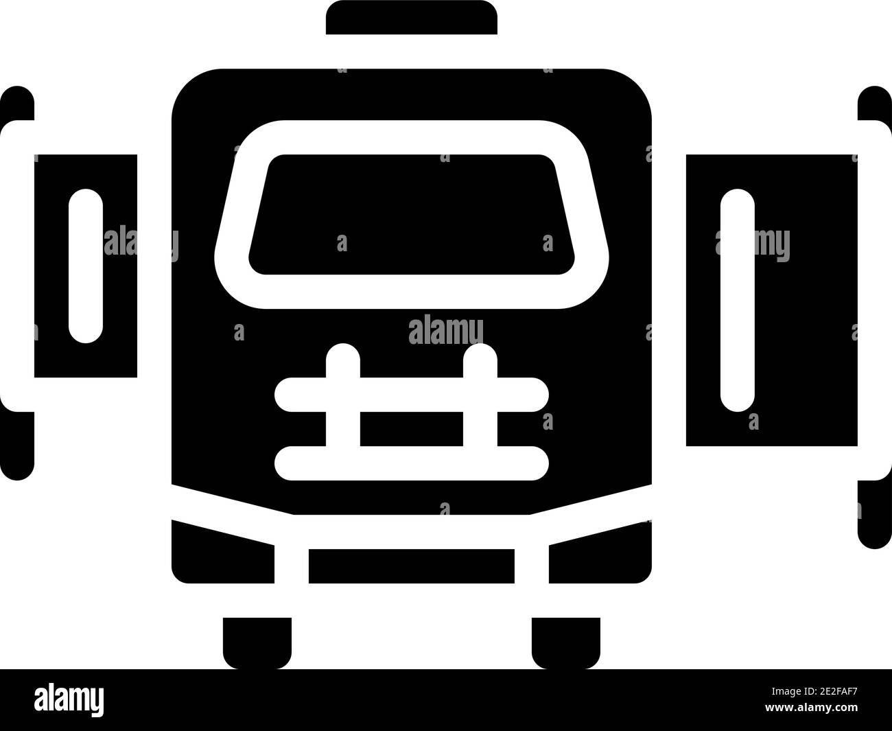 mobile house with pull-out module glyph icon vector illustration Stock ...