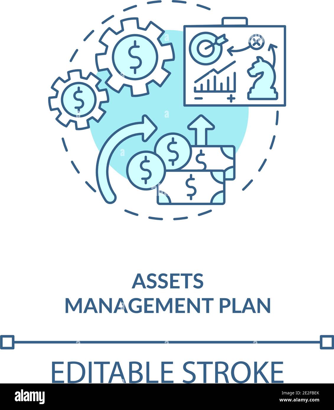 Assets management plan concept icon Stock Vector Image & Art - Alamy