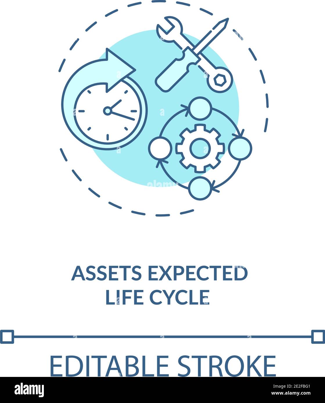 Assets expected life cycle concept icon Stock Vector Image & Art - Alamy