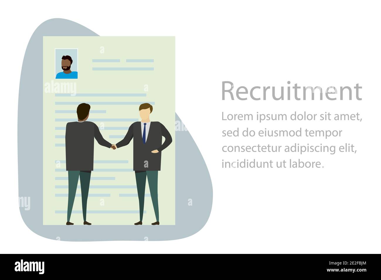 Recruitment process,selecting candidate by human resource,handshake ...