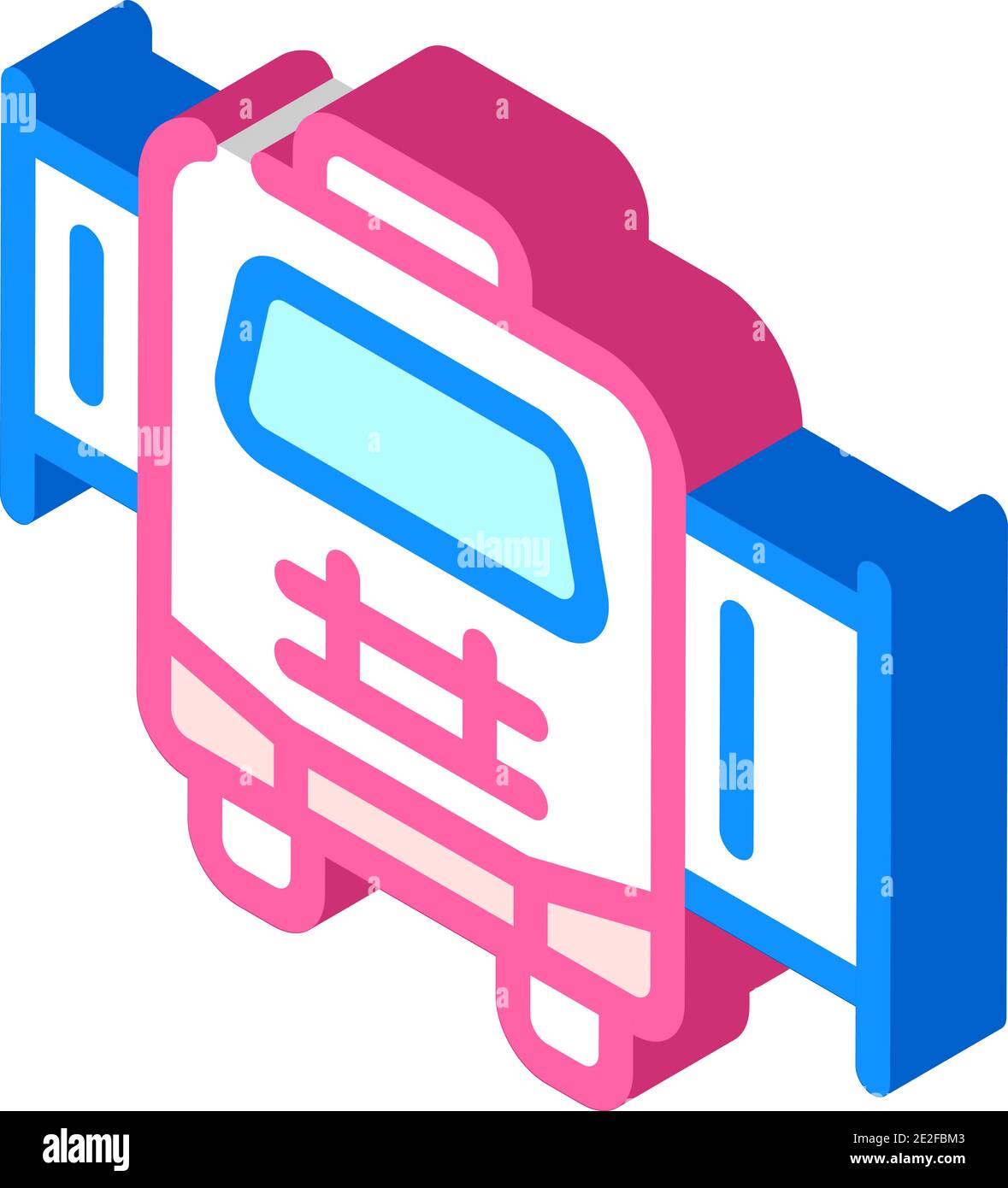 mobile house with pull-out module isometric icon vector illustration ...