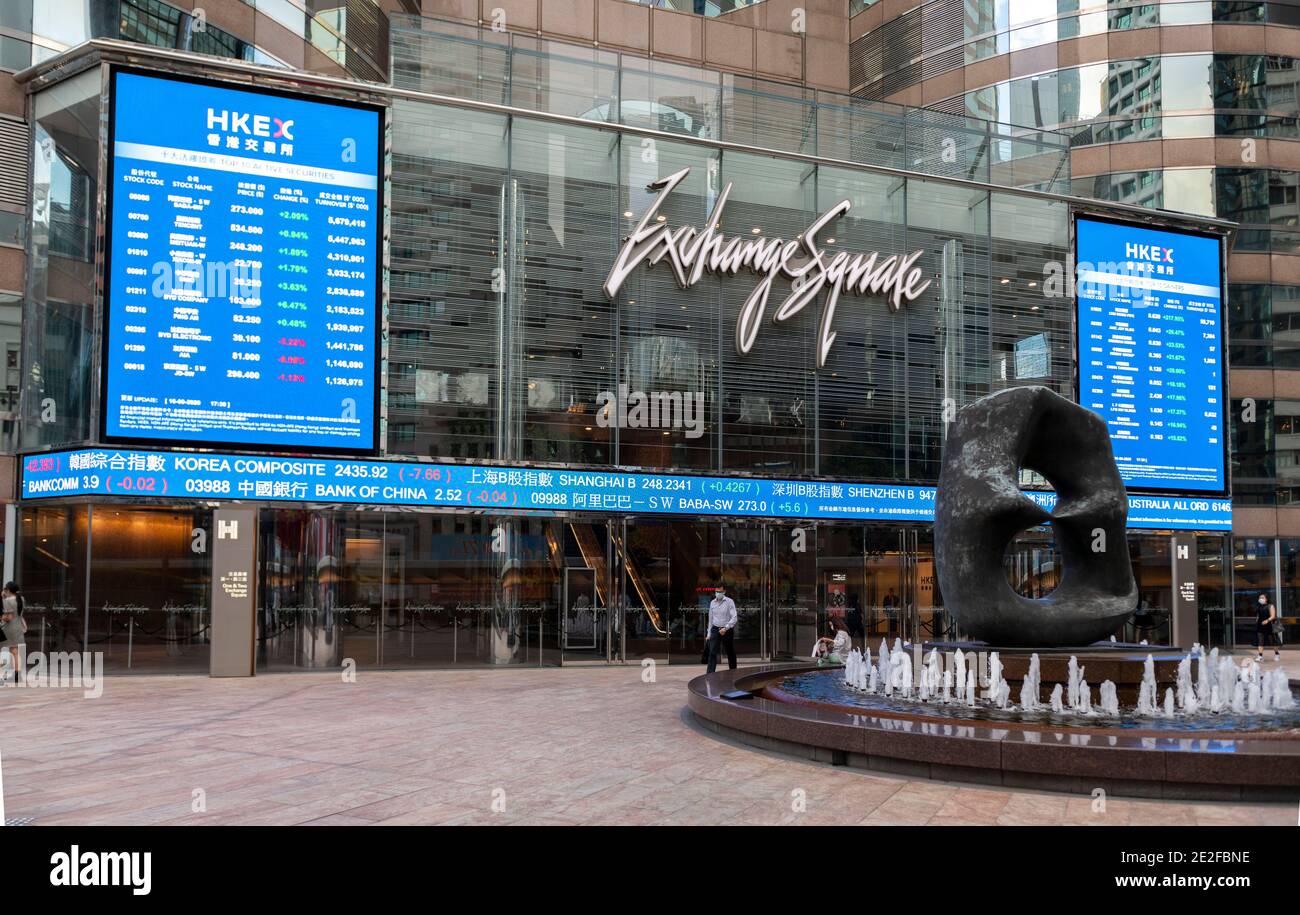 Hong kong stock exchange sign hi-res stock photography and images - Alamy