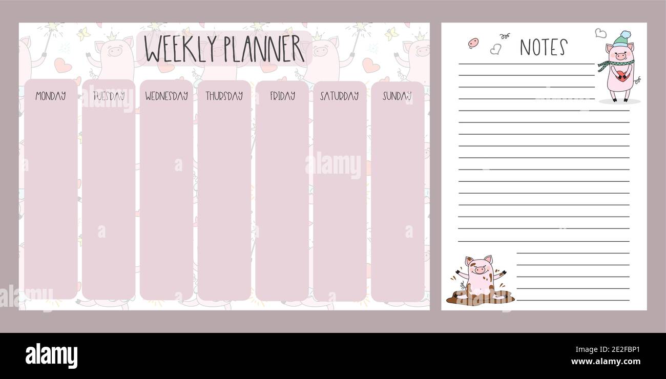 School timetable animals Stock Vector Images - Alamy