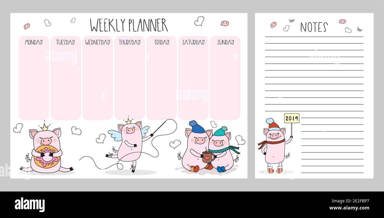 School timetable animals Stock Vector Images - Alamy