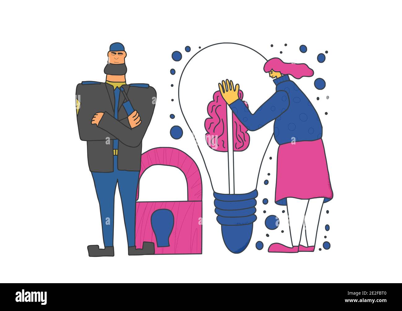 Security guard standing with arms crossed. Man wearing in a guards ...