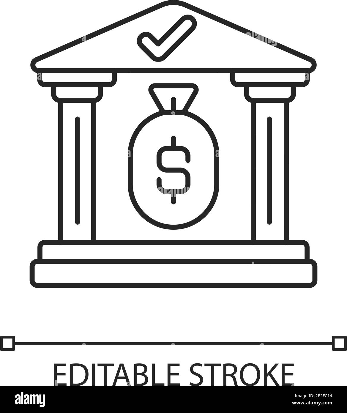 Treasury linear icon Stock Vector Image & Art - Alamy