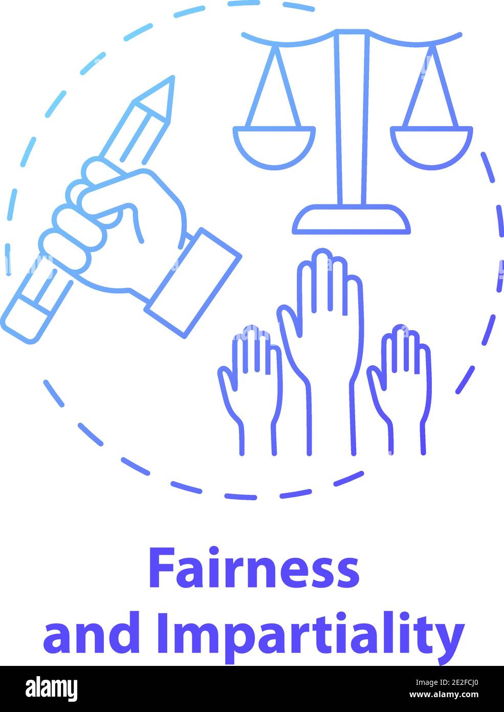 Fairness and impartiality concept icon Stock Vector Image & Art - Alamy