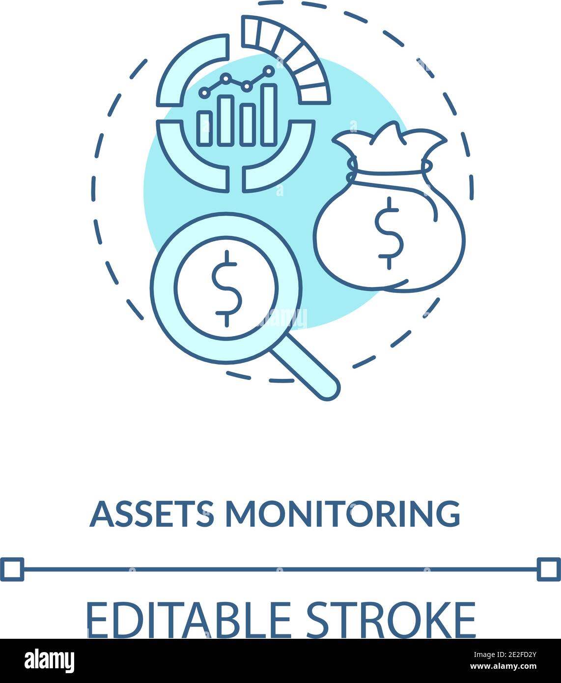 Assets monitoring concept icon Stock Vector Image & Art - Alamy