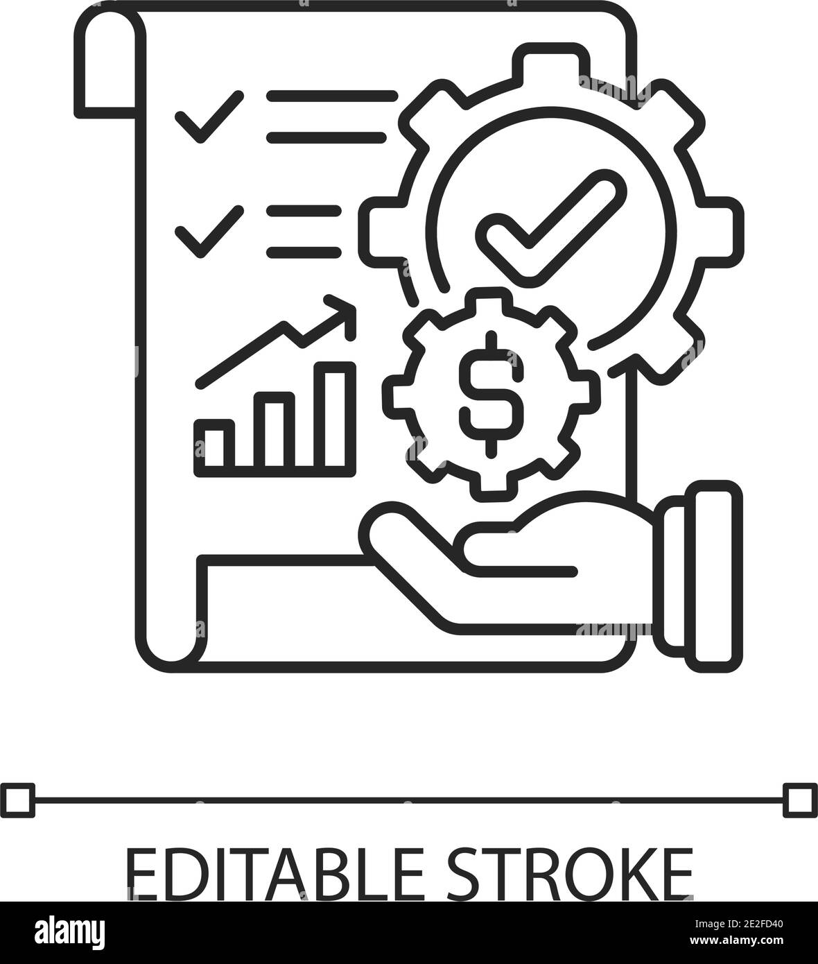 Management accounting icon Cut Out Stock Images & Pictures - Alamy