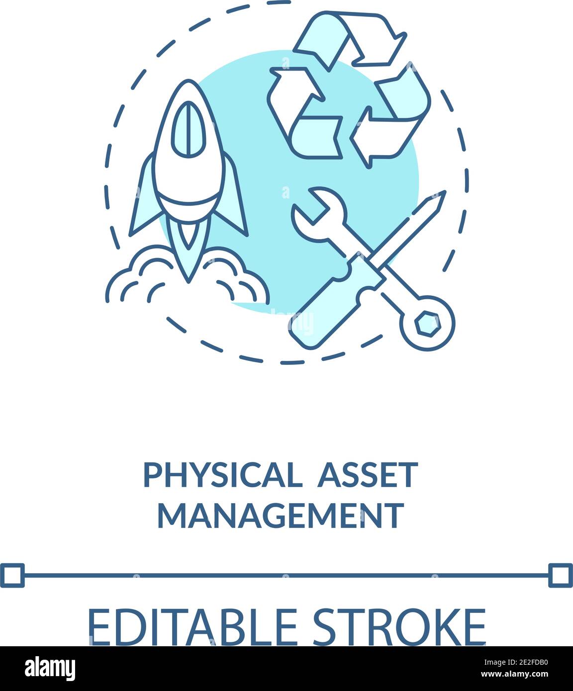 Physical asset management concept icon Stock Vector Image & Art - Alamy
