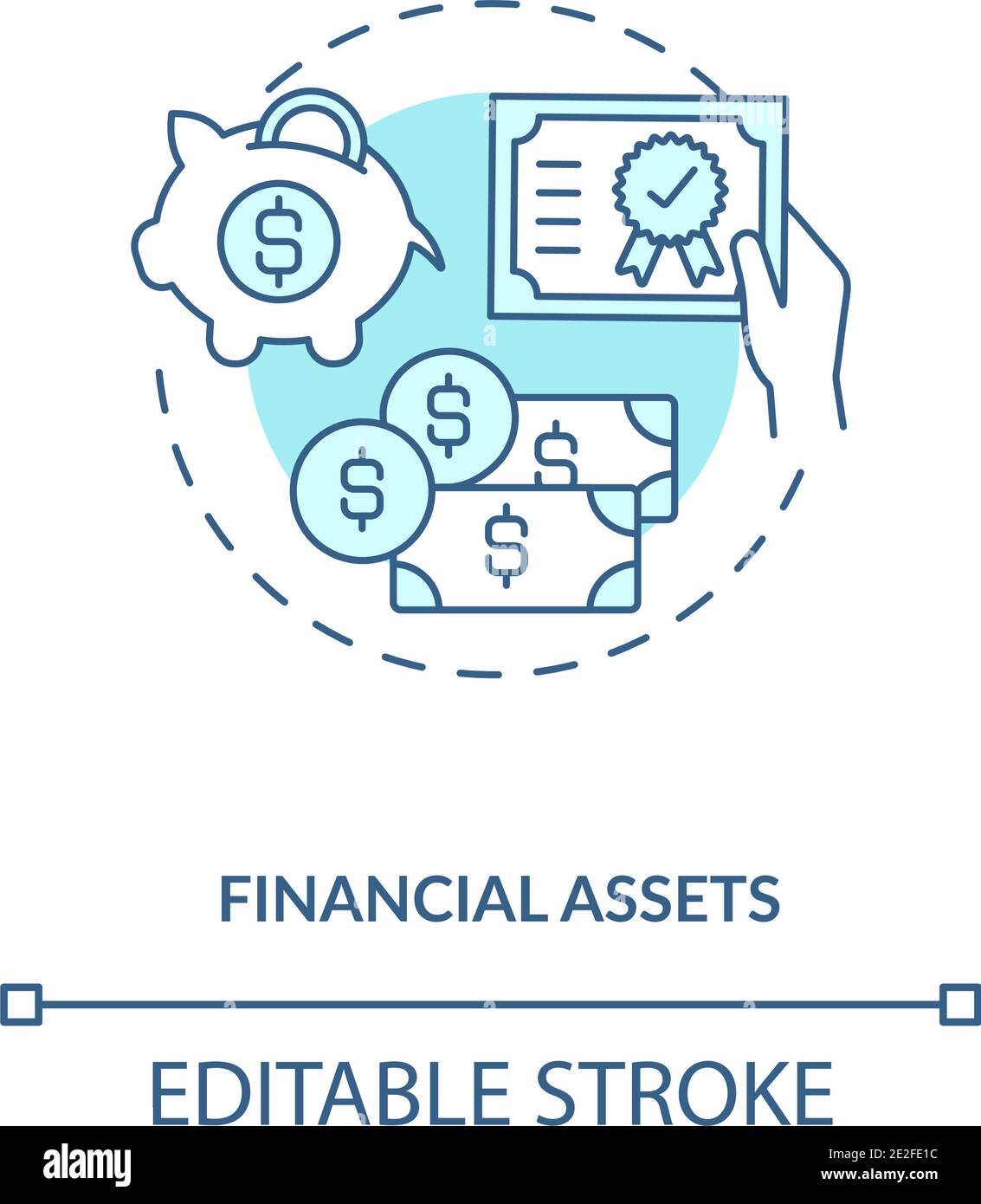Financial assets concept icon Stock Vector Image & Art - Alamy