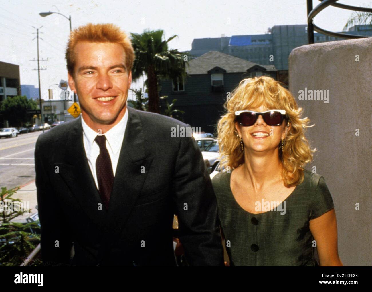 F6026 MEG RYAN & DENNIS QUAID Spirit Awards Credit: Ralph Dominguez ...