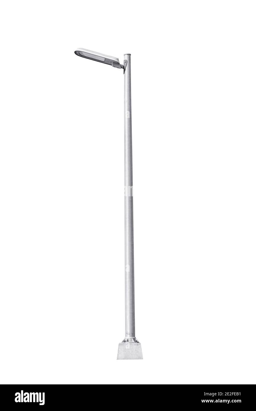 Street light pole isolated on a white background, with clipping path ...