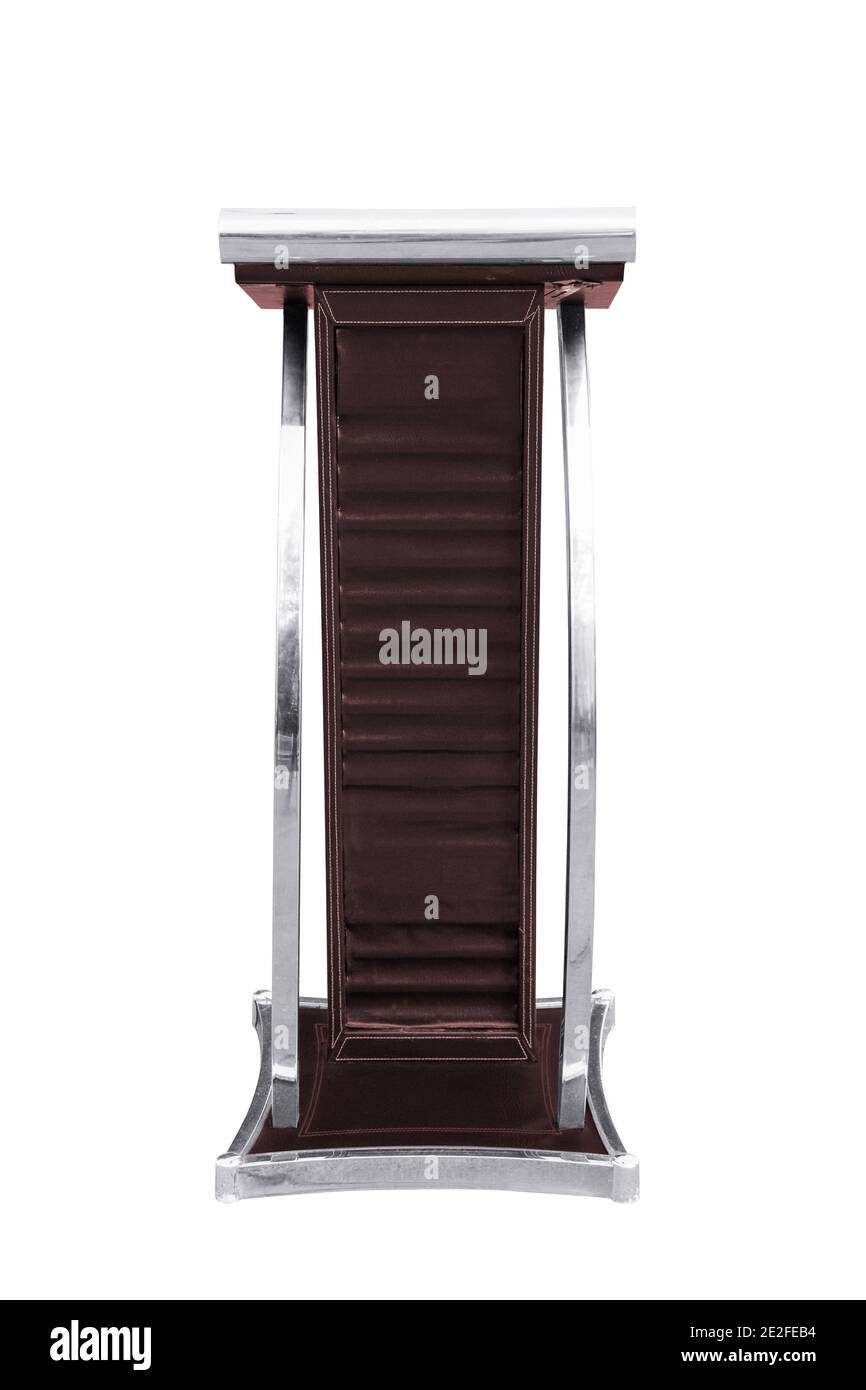 Stainless steel Podium Tribune Rostrum Stand with leather cushion ...