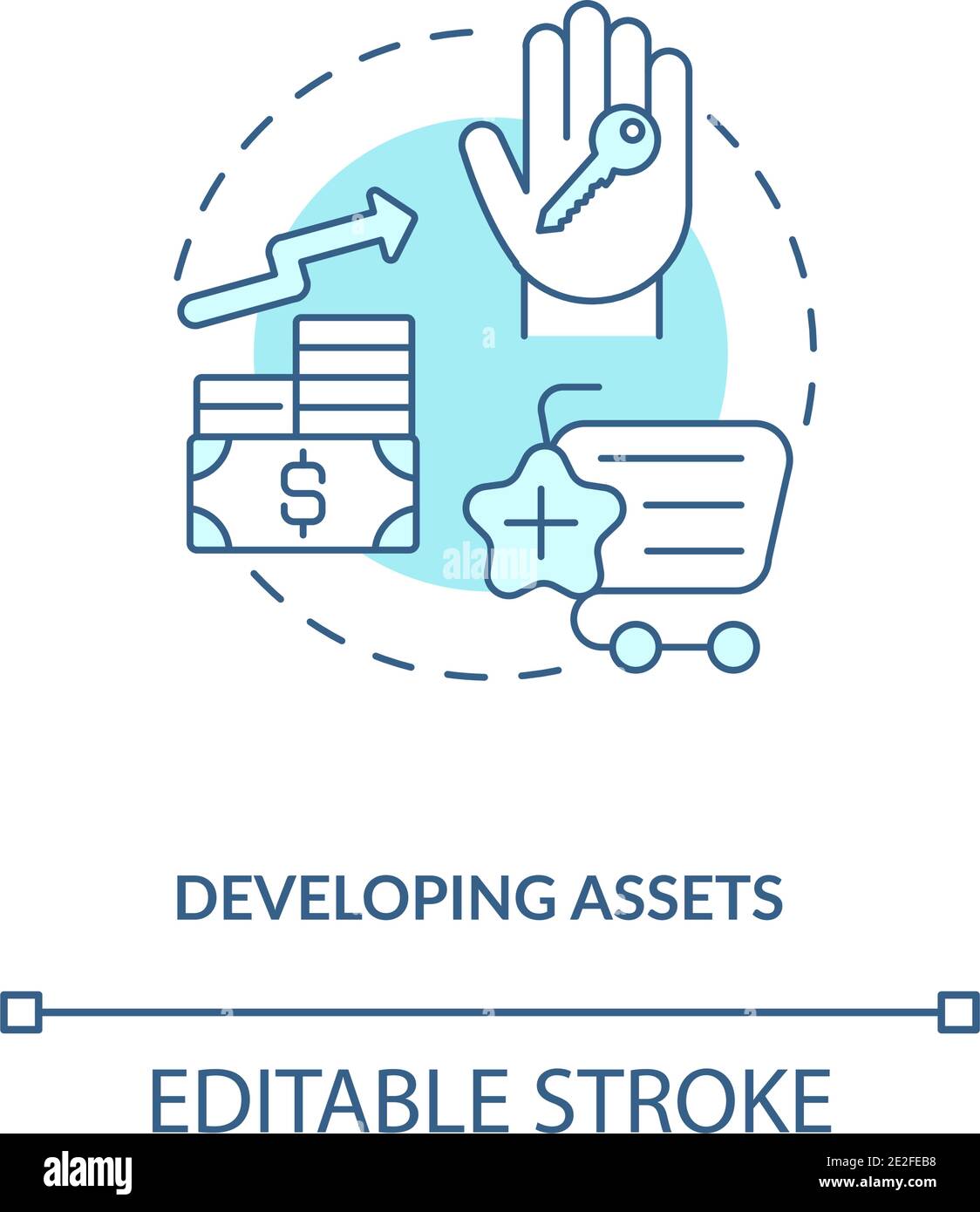 Developing assets concept icon Stock Vector Image & Art - Alamy