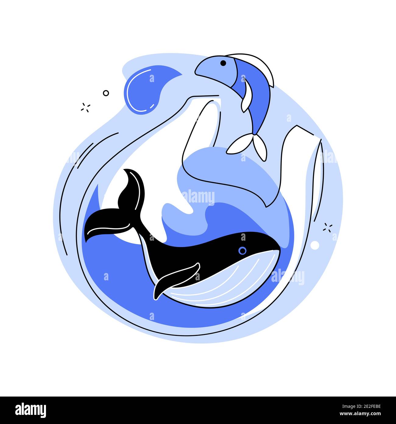 Plastic pollution abstract concept vector illustration Stock Vector ...