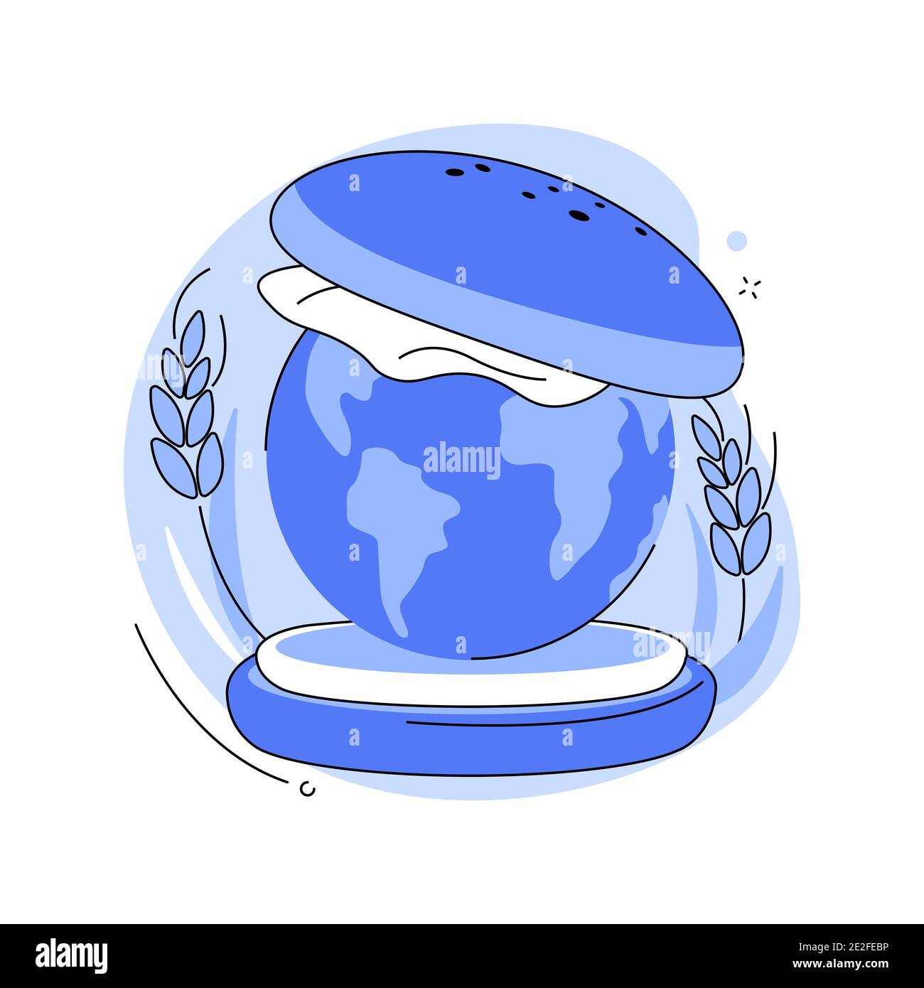 Global land use abstract concept vector illustration Stock Vector Image ...