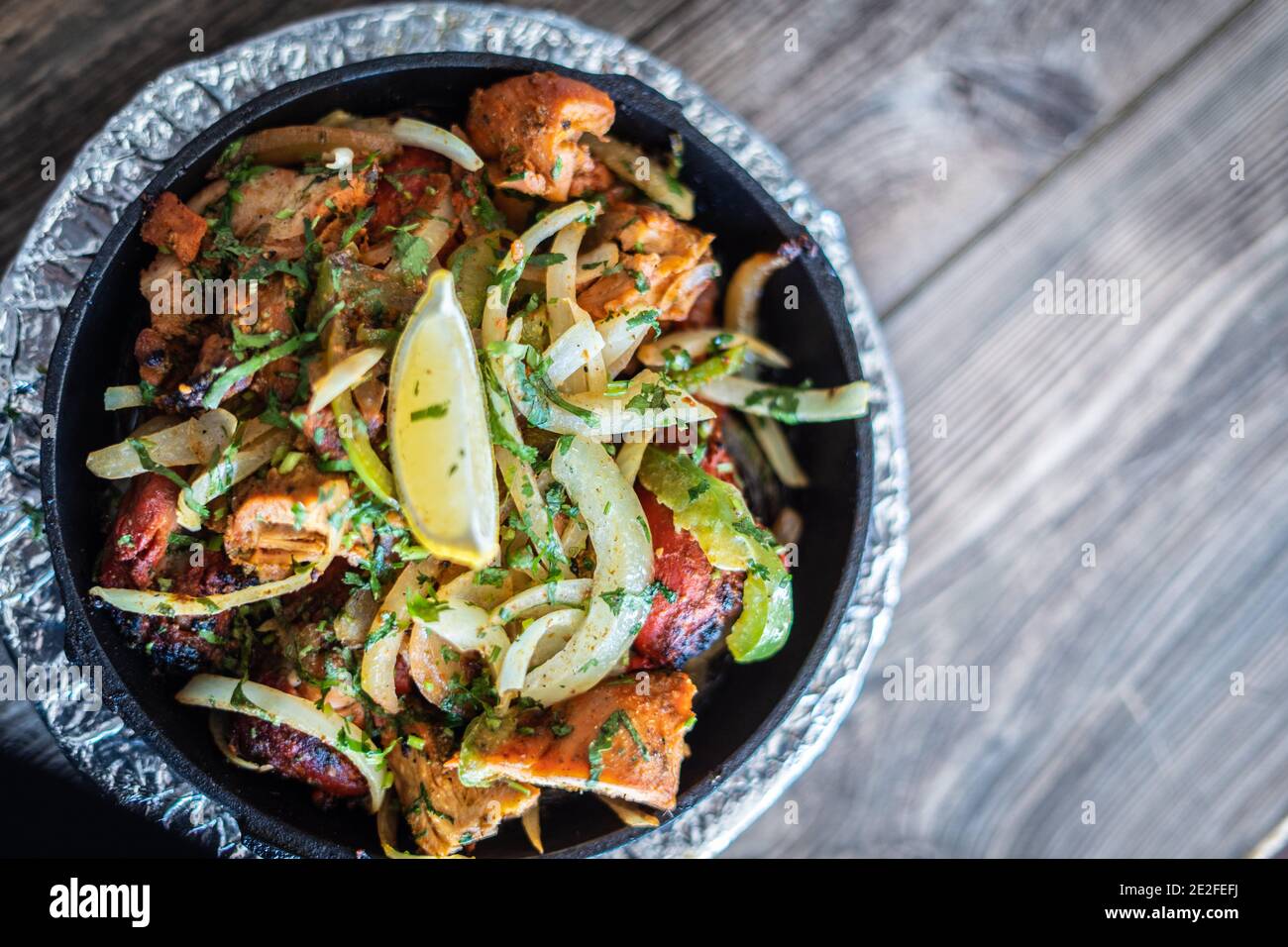 Indian kebab platter in hot sizzling plate Stock Photo - Alamy