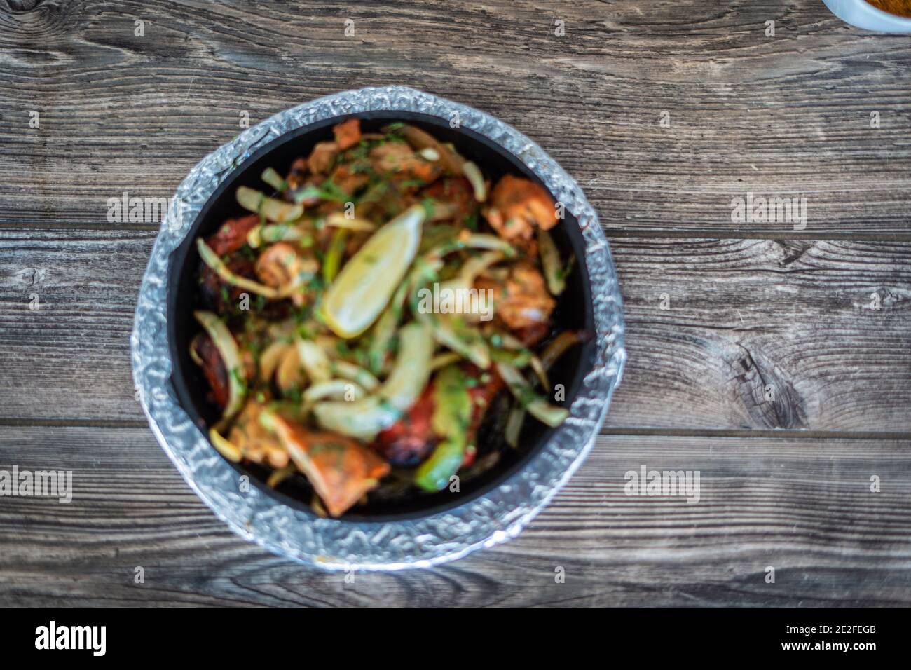 Indian kebab platter in hot sizzling plate Stock Photo - Alamy