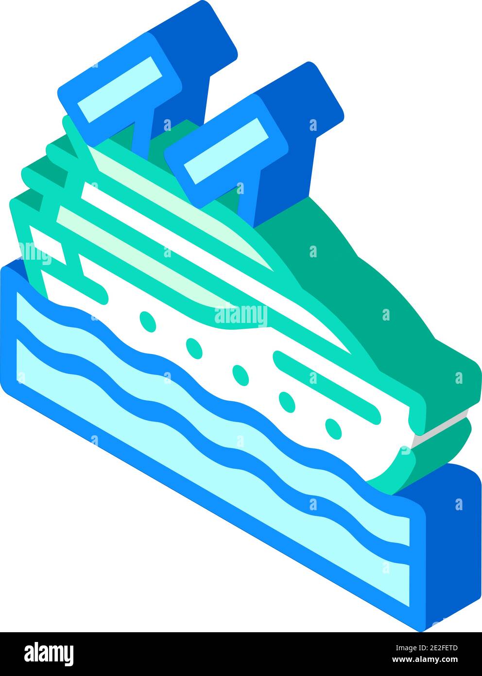 solar powered ship isometric icon vector illustration Stock Vector ...