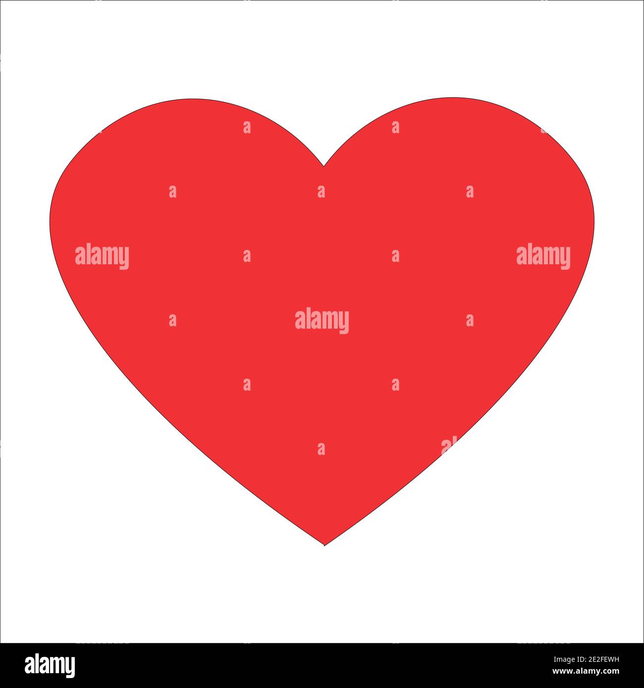 Red heart icon, symbol, vector for apps and websites Stock Vector Image ...