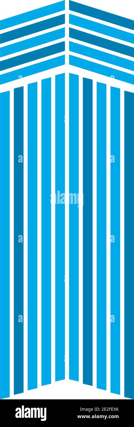 striped building of city design, architecture urban modern downtown ...